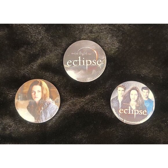 Neca | Other | Collectible The Twilight Saga Eclipse Movie Pins Set Of 3 | Poshmark